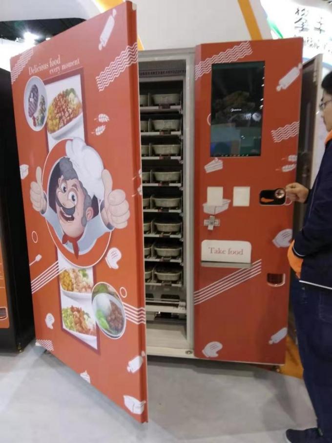 Fully Automatic Hot Food Heating Vending Machine Customized Hot Food ...