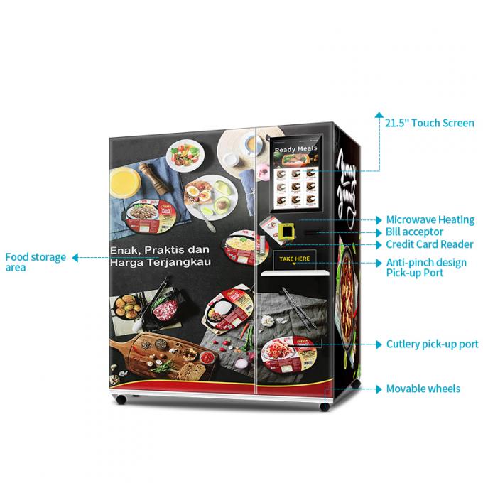 Fully Automatic Frozen Meals Vending Machine Ready Meals Vending ...