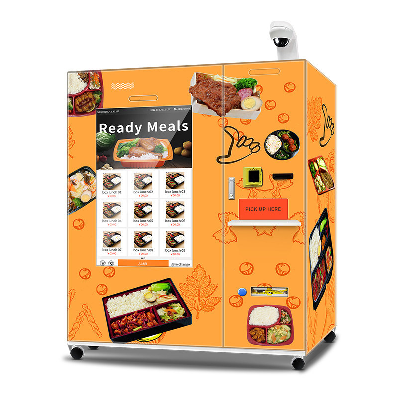 Big Touch Screen Frozen Food Vending Machine Fully Automatic Frozen ...