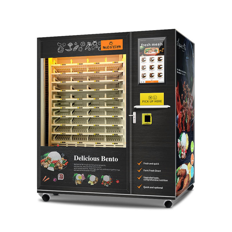 Haloo Hot Food Vending Machine Self service Lunch Bento with Heating ...