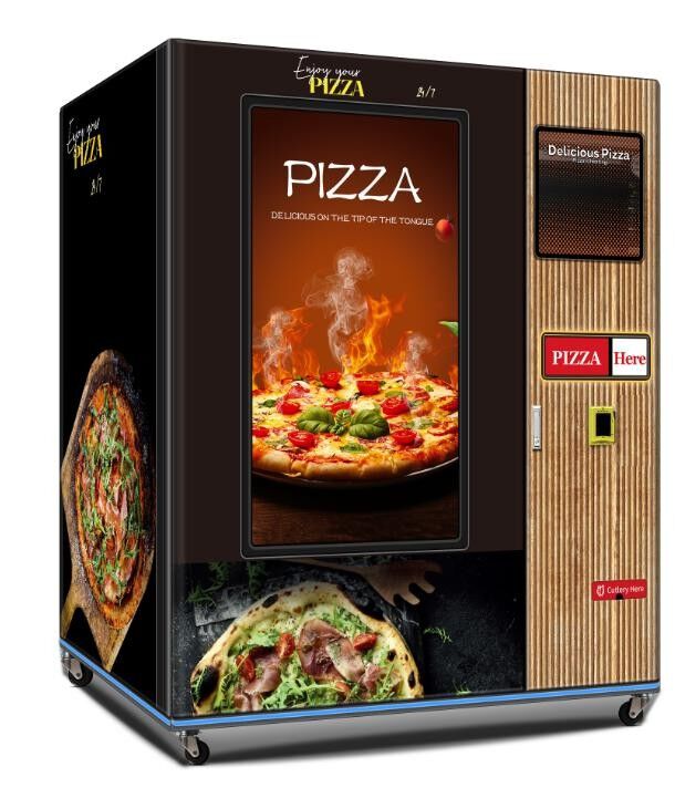 Haloo 55-inch Touchscreen Fresh Pizza Vending Machine Color-coated ...