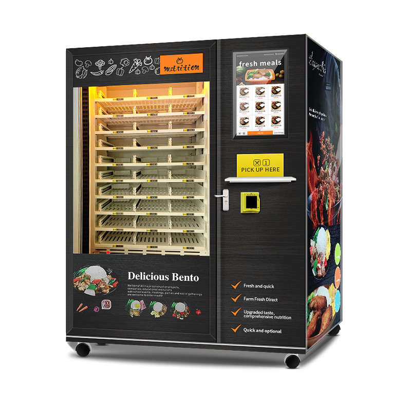 Pre-made Food Vending Machine Hot Food Fully Automatic Smart Food ...