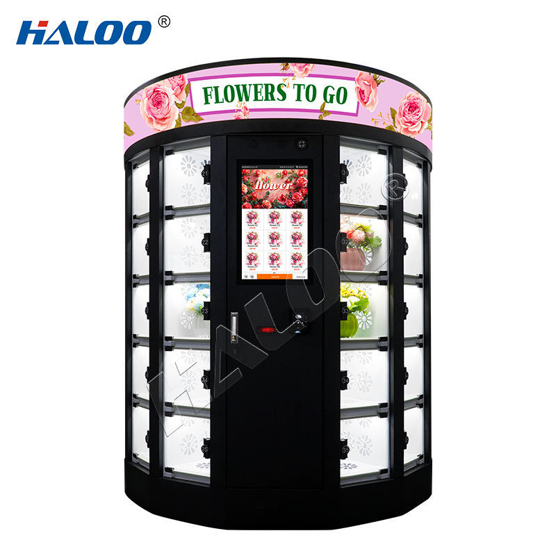 Haloo vending machine supplier 30 grid flower vending machine with ...