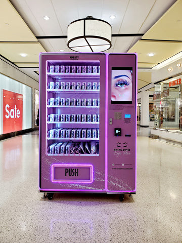Hot Pink Hair Vending Machine Lash Vending Machine With 21.5 Inch Touch ...